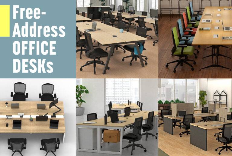 オフィスをフリーアドレス化！フリーアドレスデスクの種類と選び方｜オフィスレイアウトお役立ち情報【中小企業・小規模オフィス向け】