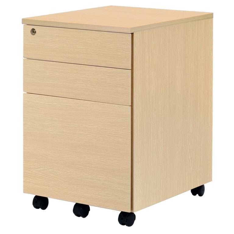 ワークデスクⅡ 3段ワゴン ナチュラル GZWCA2-3NA | オフィスプランニング・オフィスレイアウトならオフィス家具のアール・エフ・ヤマカワ